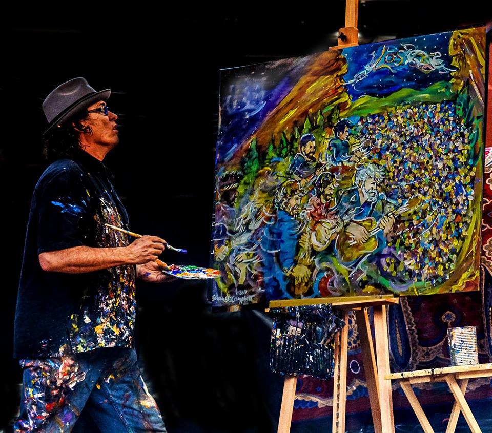Live Music Painter Exhibit at the Arts Hub - Scramble Campbell